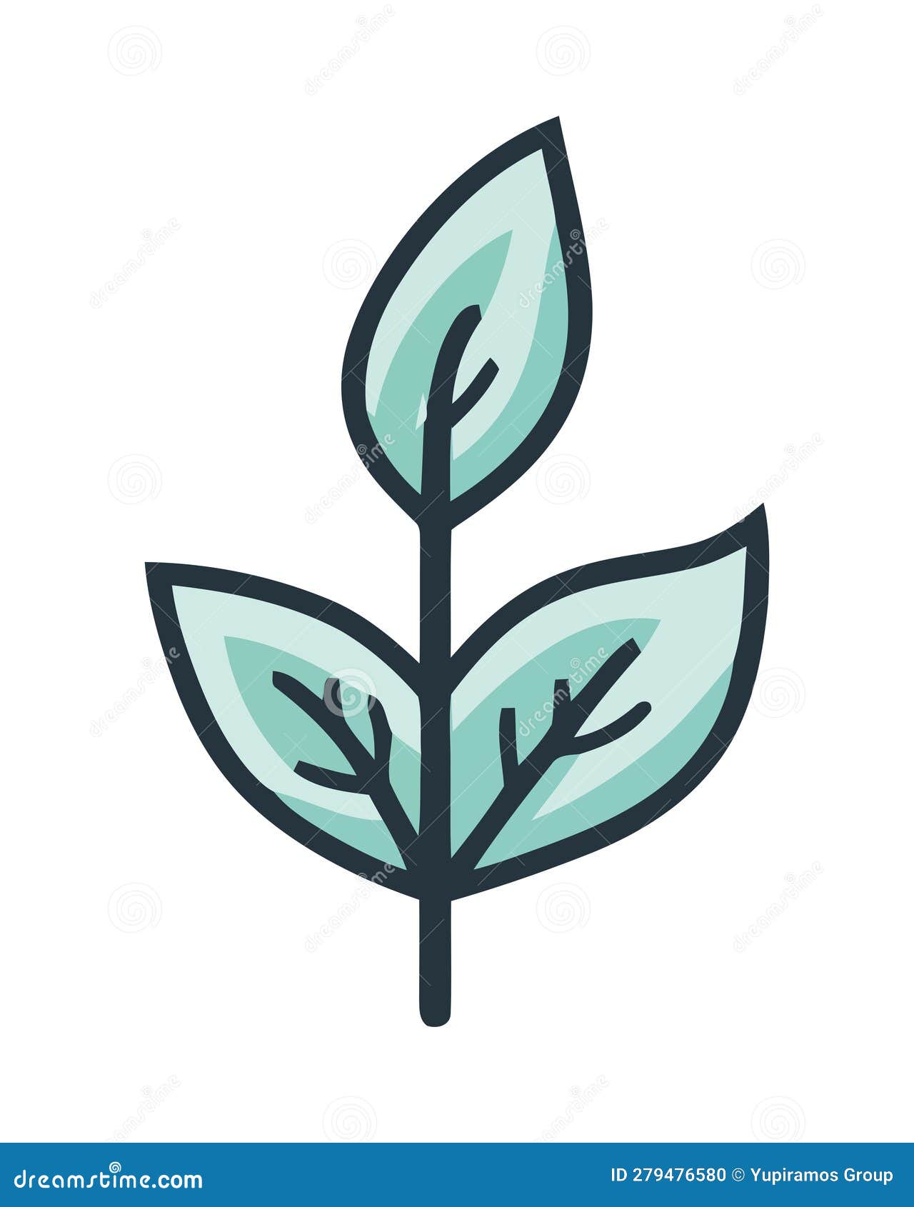 Green Nature Symbolizes Growth Icon Stock Vector - Illustration of ...
