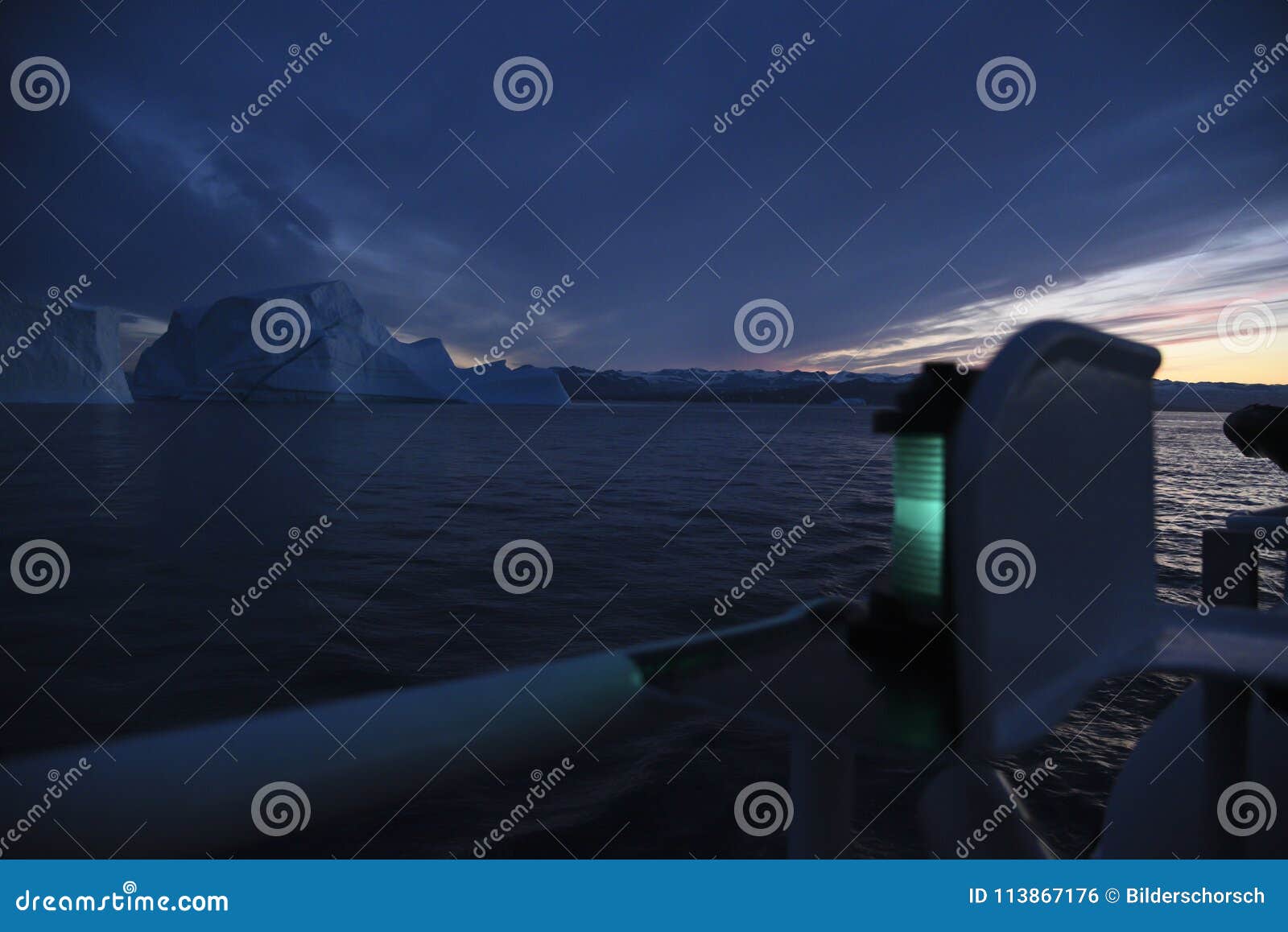 Navigation light of a ship stock photo. Image of arctic - 113867176