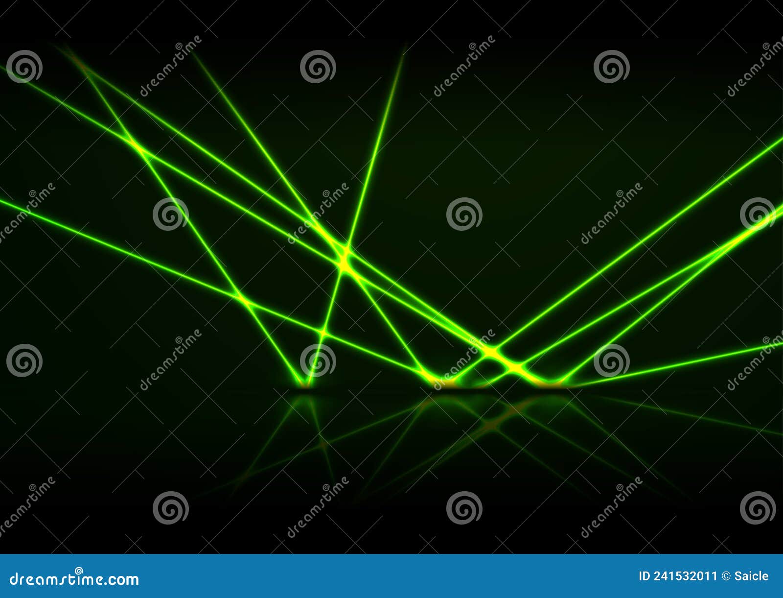 Green Neon Laser Lines Technology Modern Background Stock Vector ...