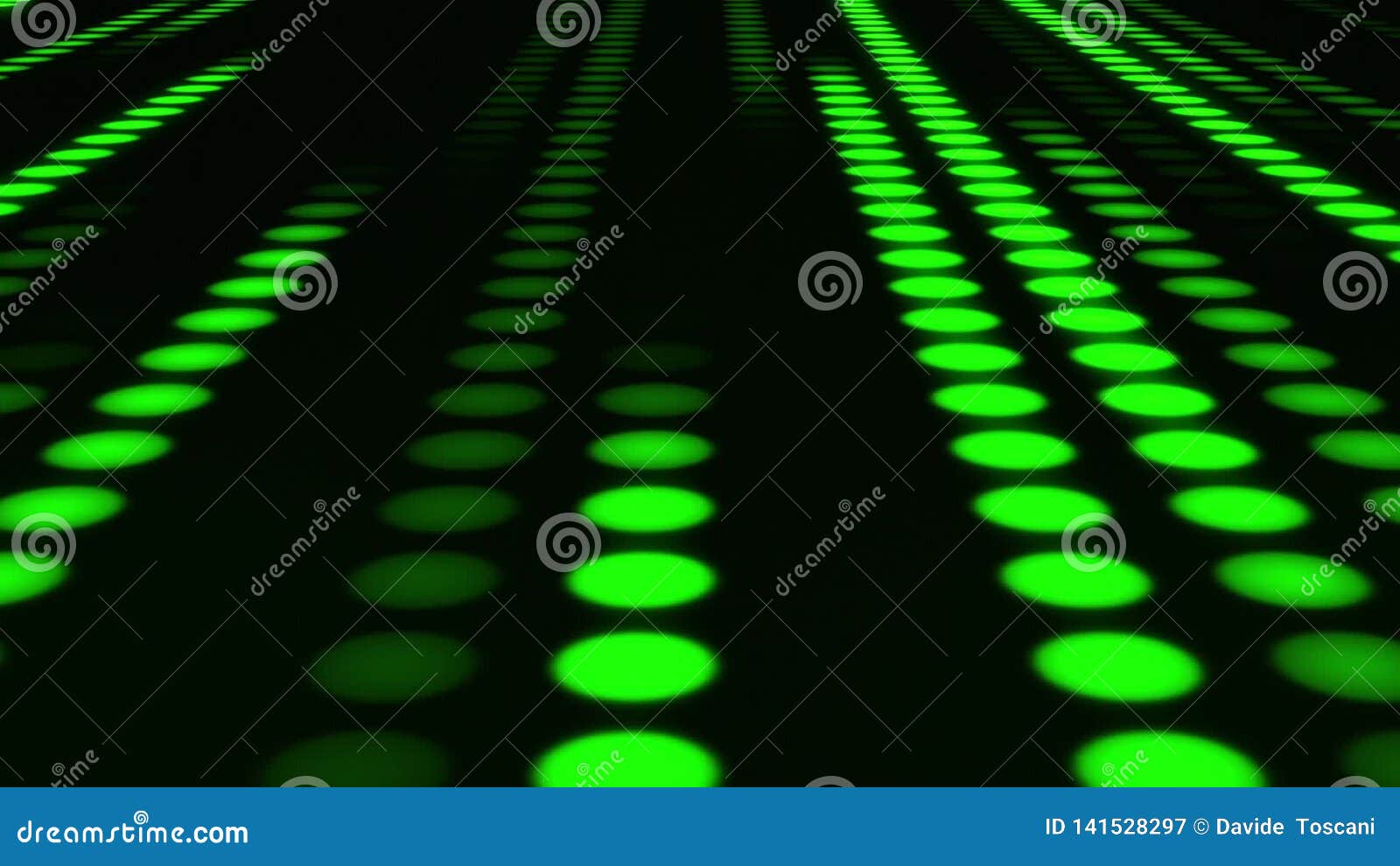 Green Neon Led Dots Circles VJ Loop Motion Background Stock Video ...