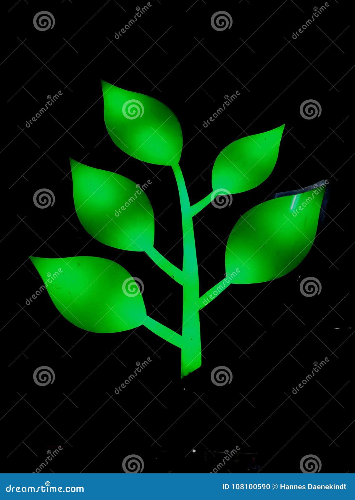 Green neon light leave stock photo. Image of sign, neon - 108100590