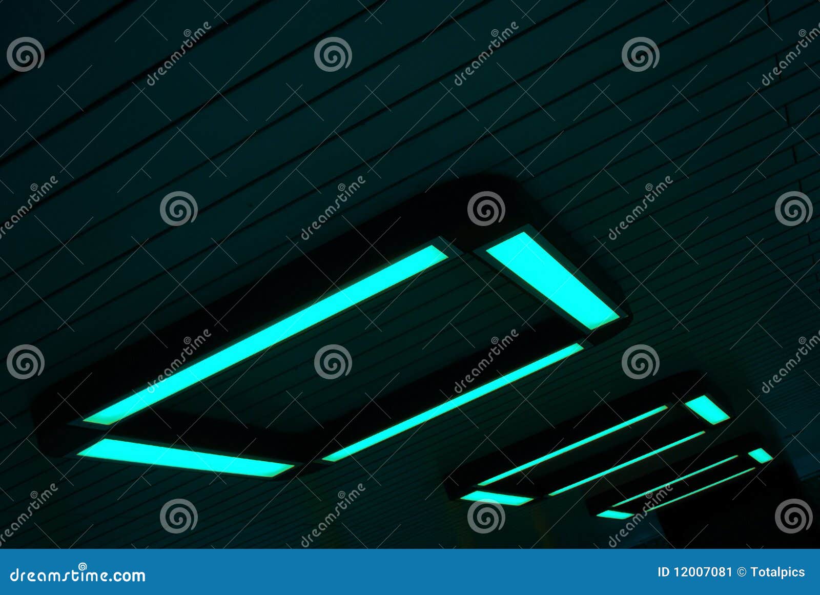 Green neon lights stock image. Image of station, lights - 12007081
