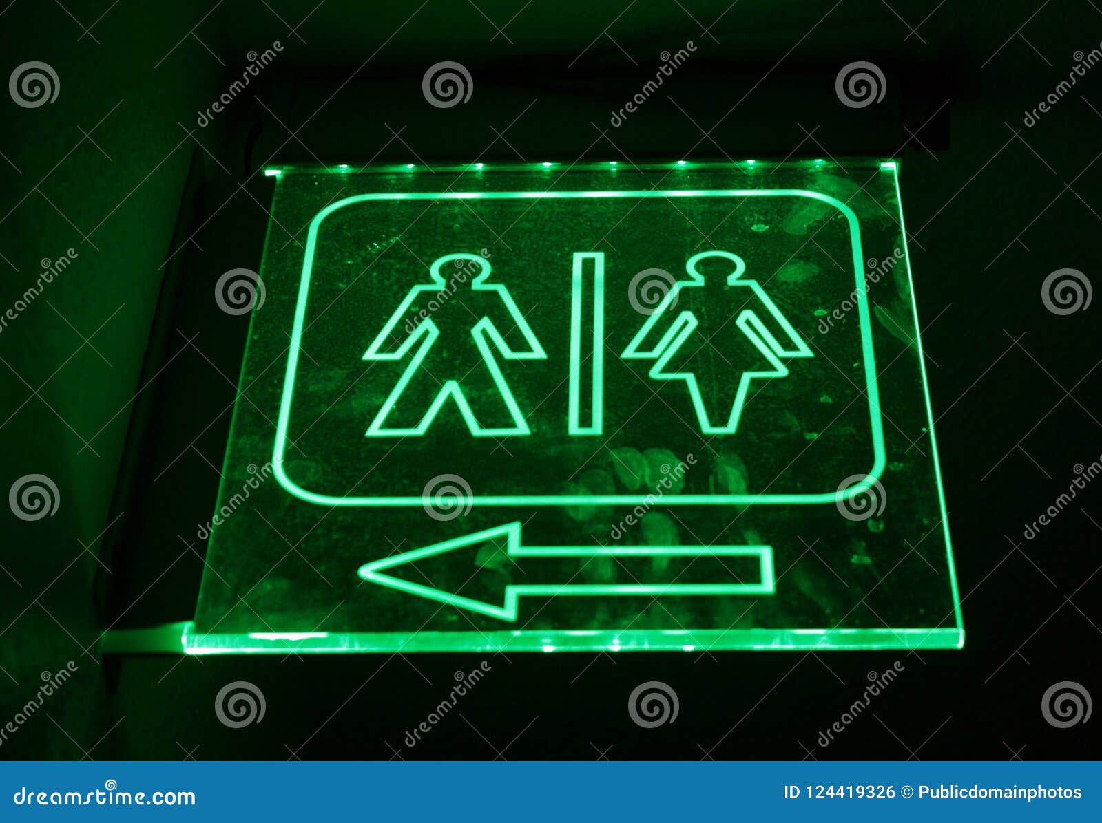 Green, Neon Sign, Neon, Signage Picture. Image: 124419326