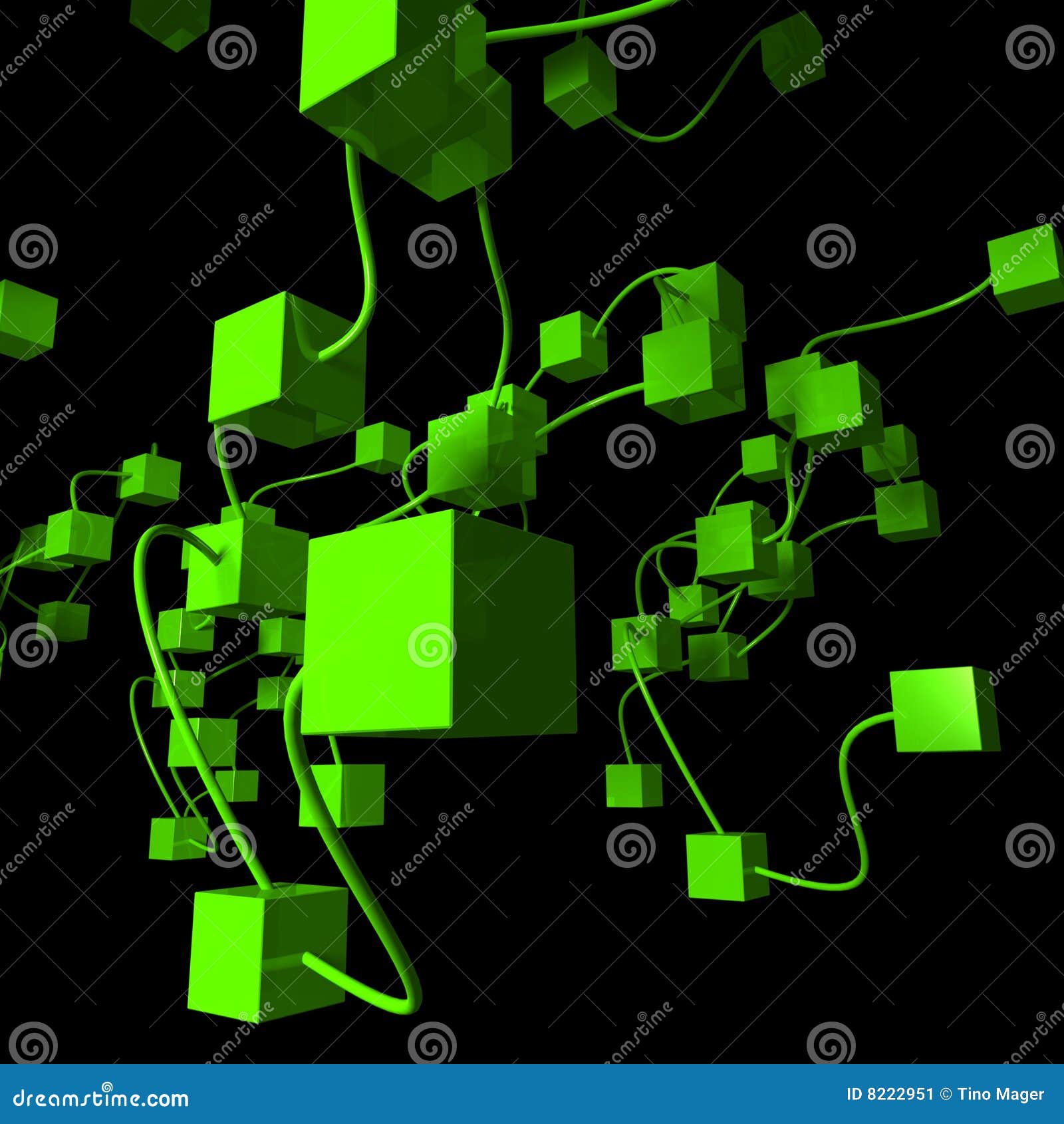 Green network stock illustration. Illustration of object - 8222951