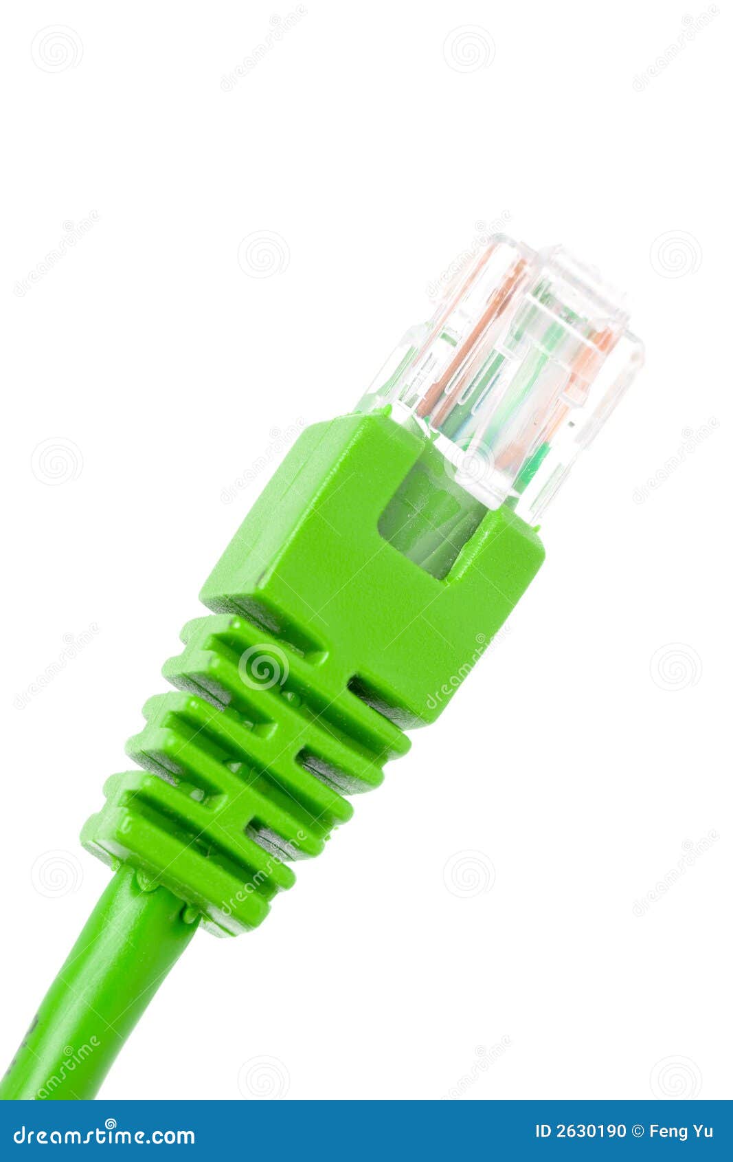Green Network Connection Plug Stock Photo - Image of internet, business ...