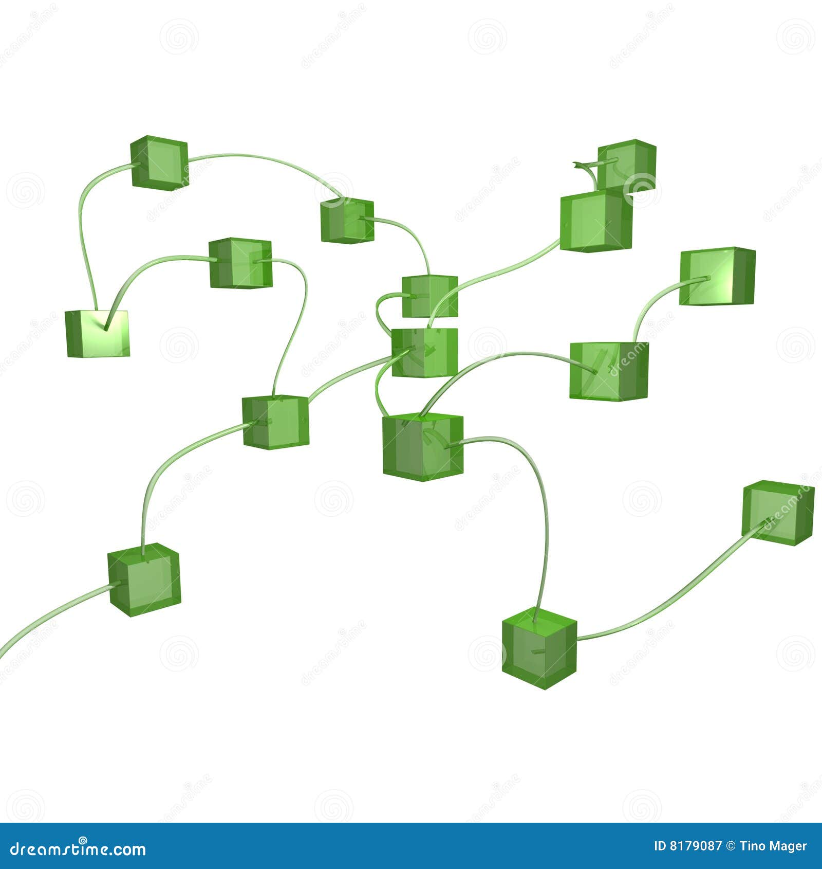 Green network illustration stock illustration. Illustration of tube ...
