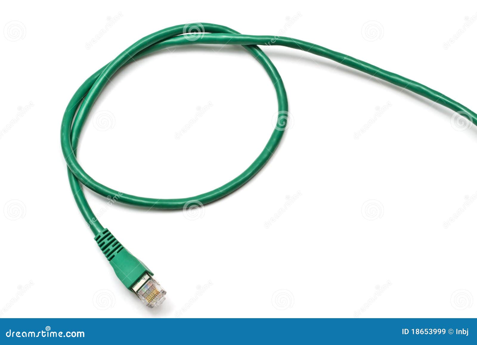 Green network plug stock image. Image of internet, connection - 18653999