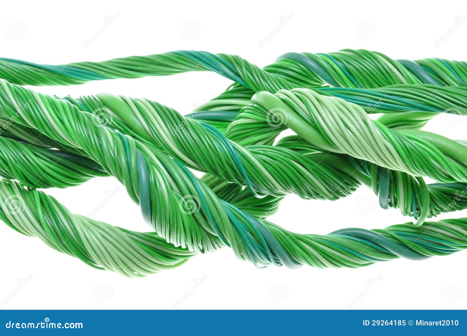 Green network swirl cables stock image. Image of industry - 29264185