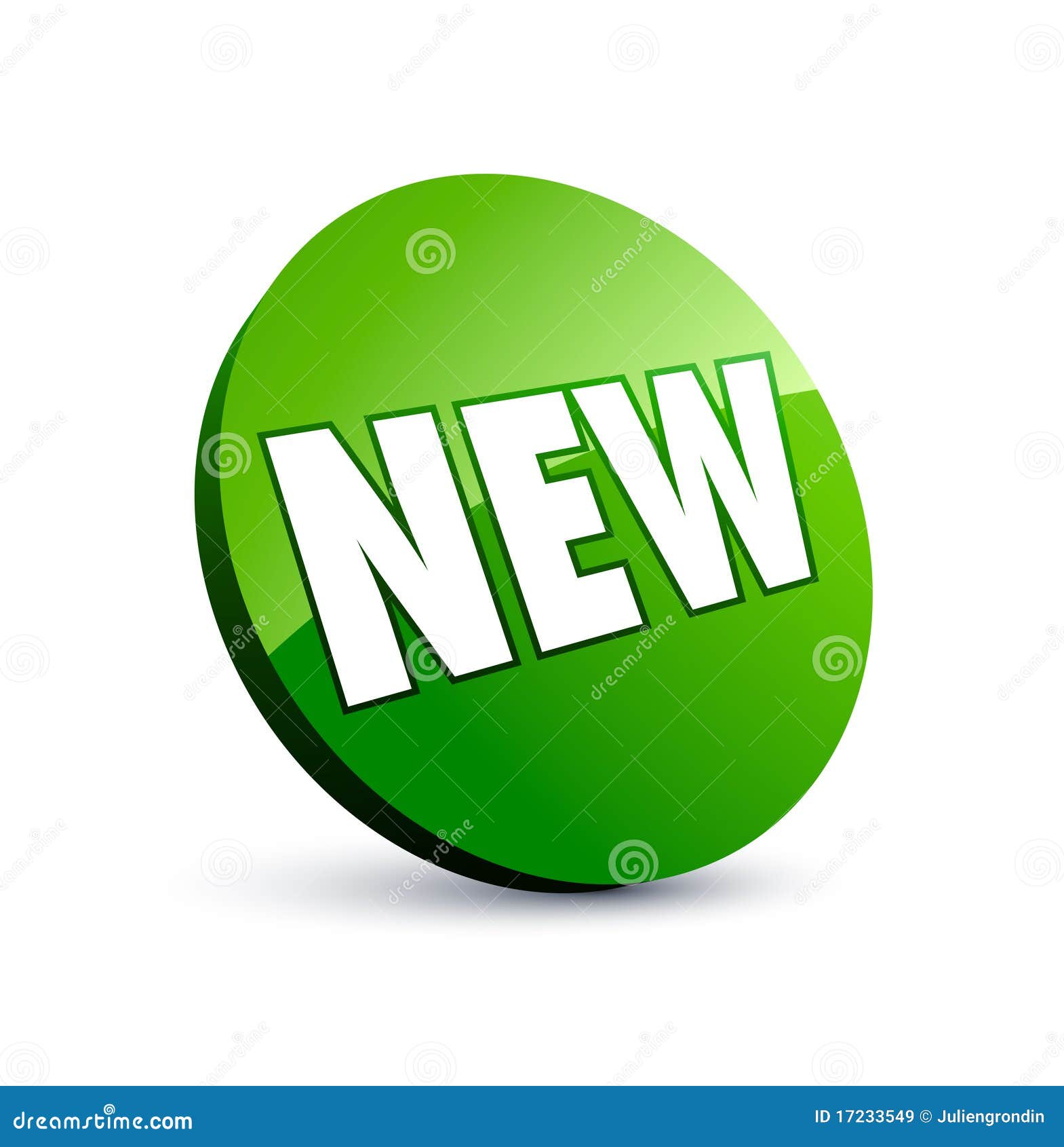 Green new button stock vector. Illustration of illustrated - 17233549