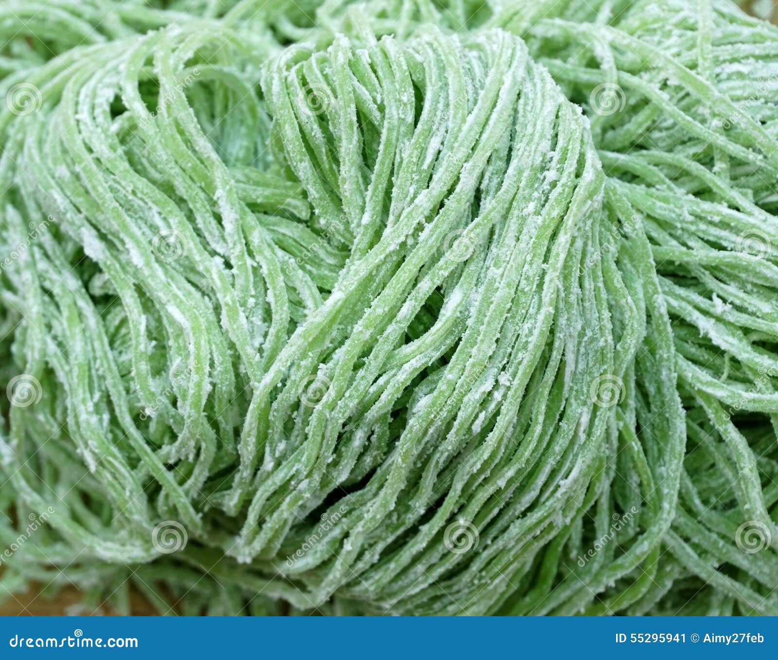 Green noodle stock image. Image of eating, pasta, healthy - 55295941