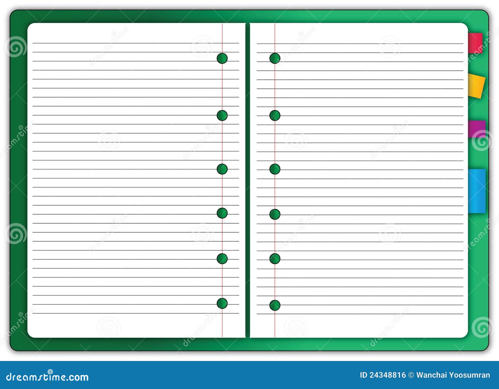 Green notebook stock illustration. Illustration of memory - 24348816