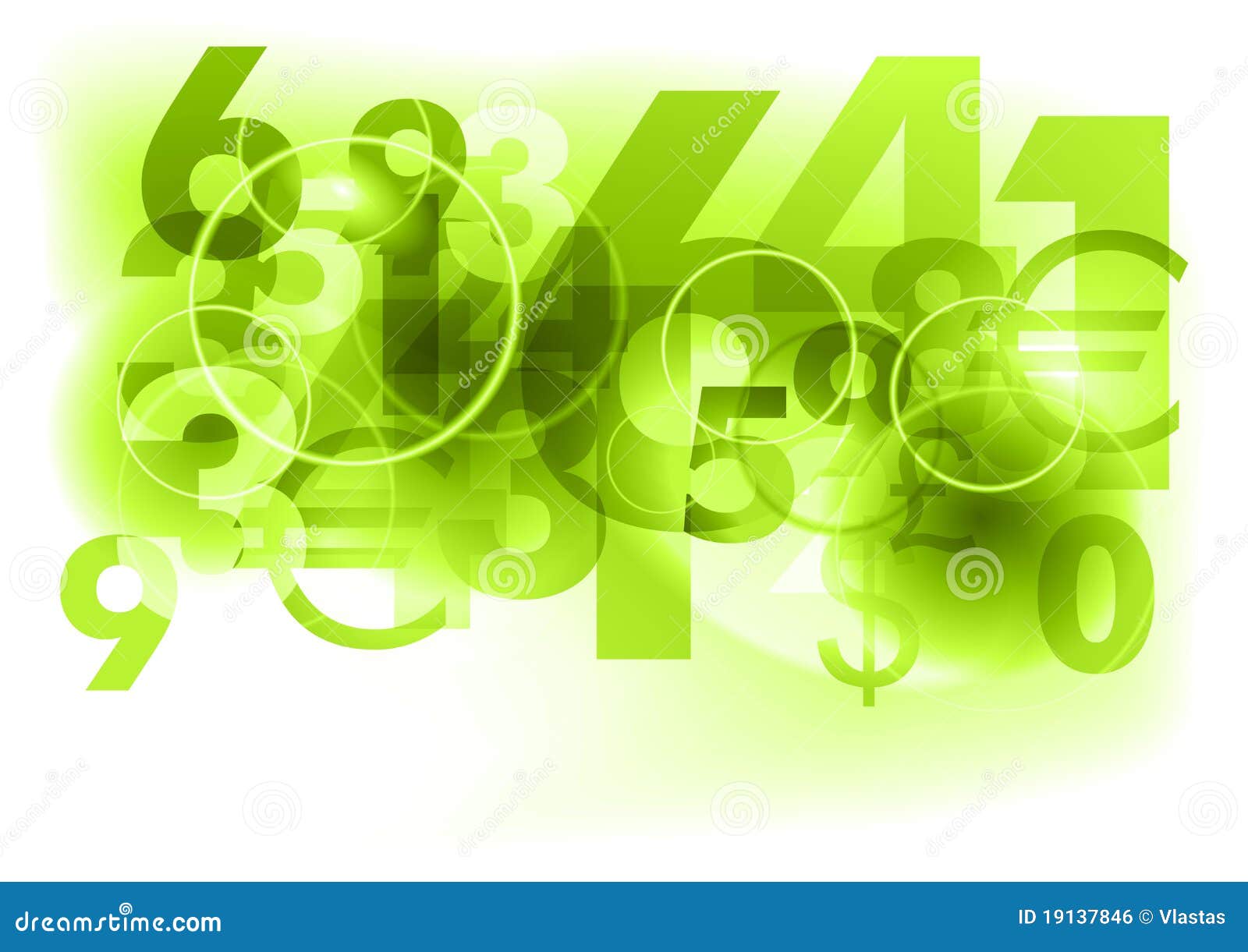 Green numbers stock vector. Illustration of idea, pattern - 19137846