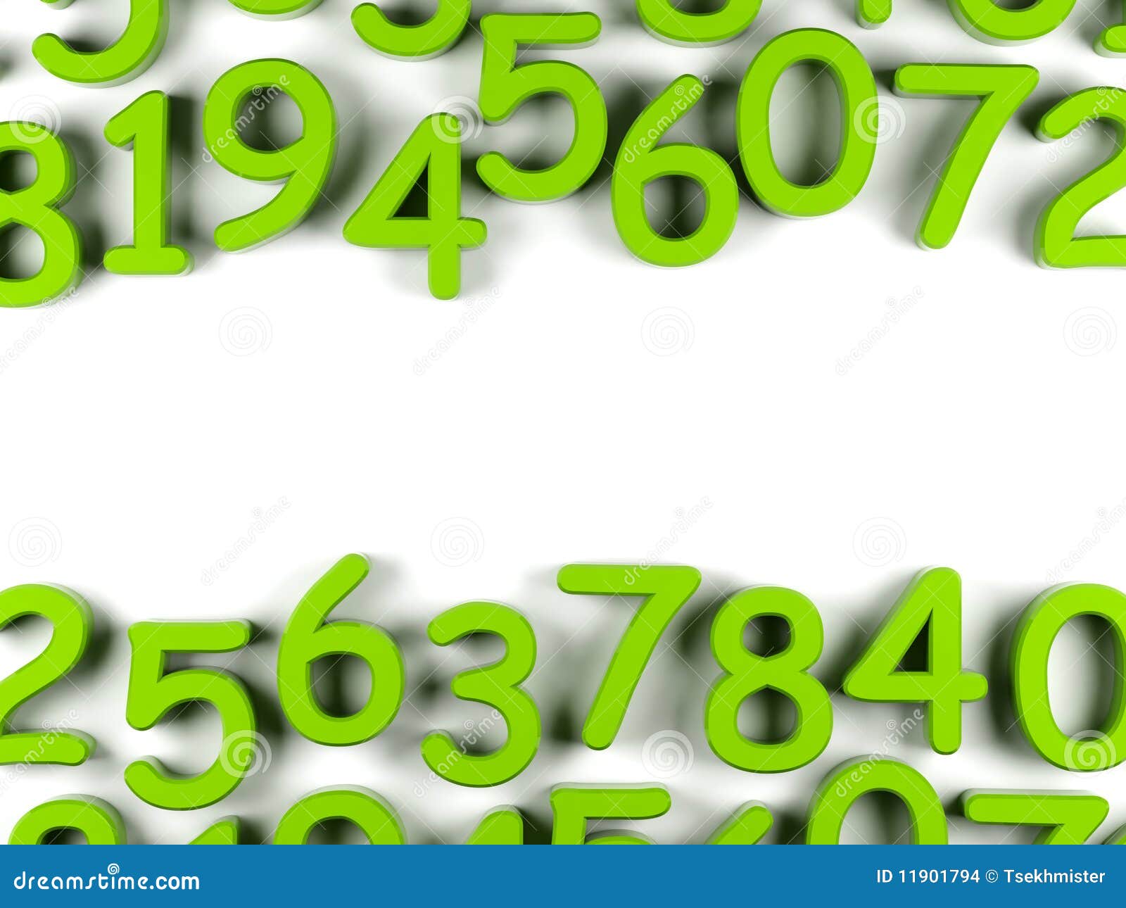 Green numbers background stock illustration. Illustration of concepts ...