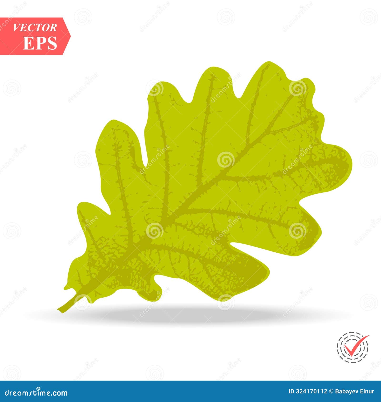 Oakleaf. Abstract Stylized Autumn Symbol. Poly Vector Illustration For ...