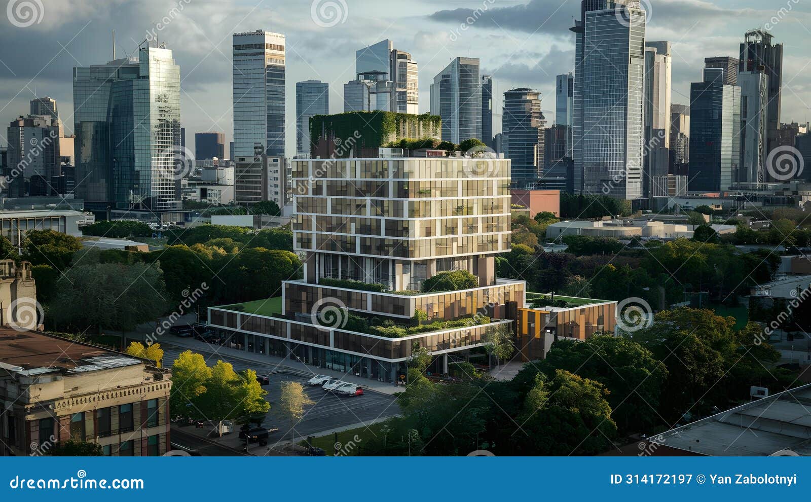 Green Oasis: Sustainable Urban Architecture with Nature Integration ...