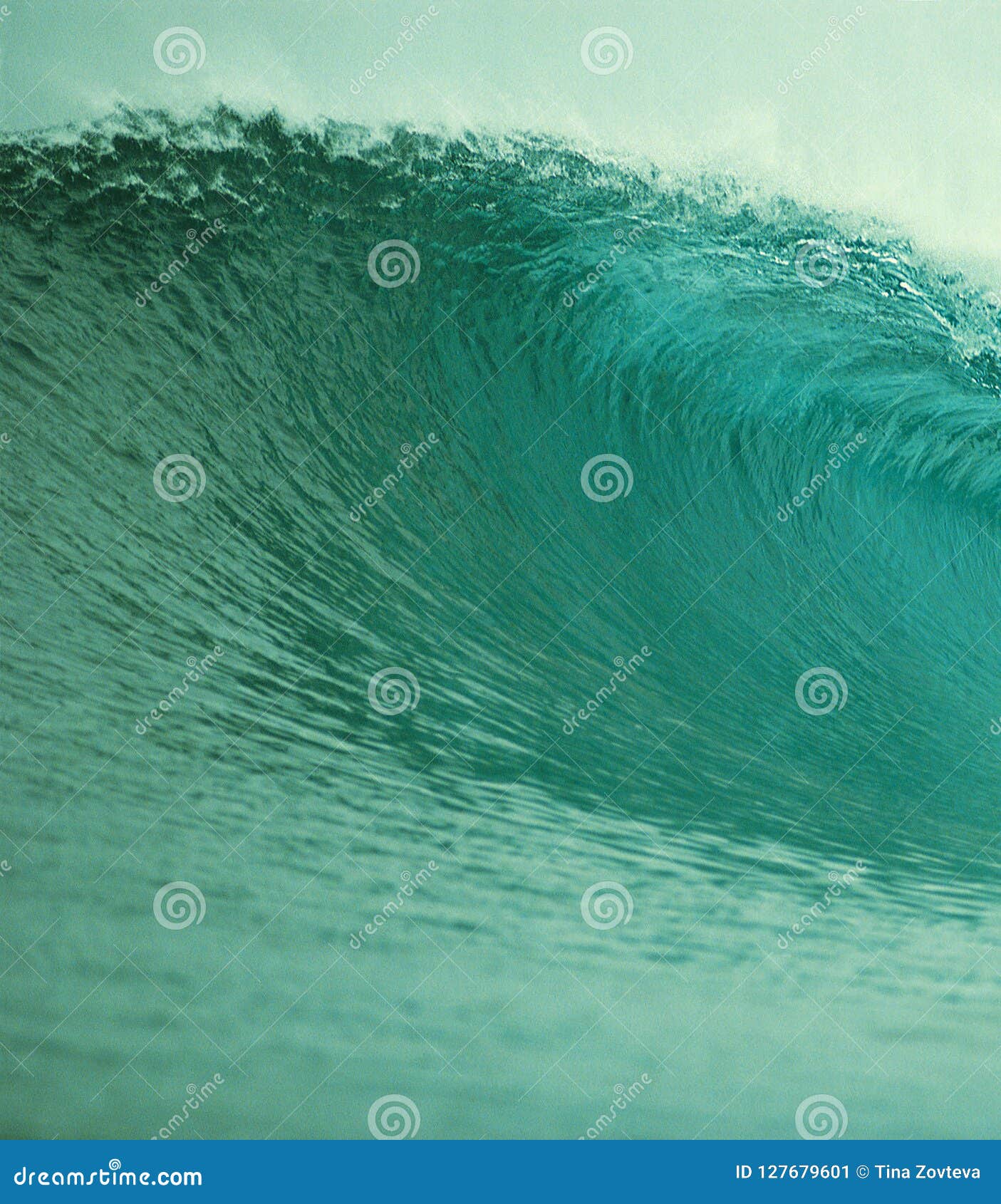 Green Ocean Wave stock image. Image of clean, splash - 127679601