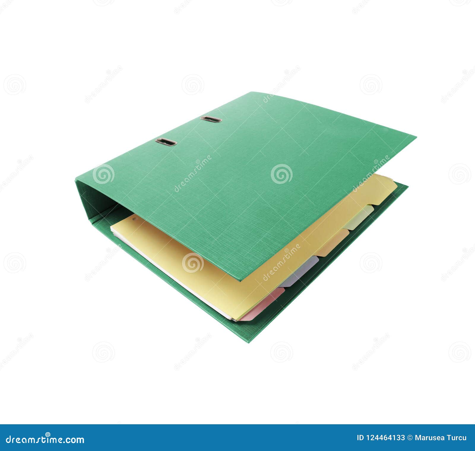 Green Office Folder Isolated Stock Image - Image of office, business ...