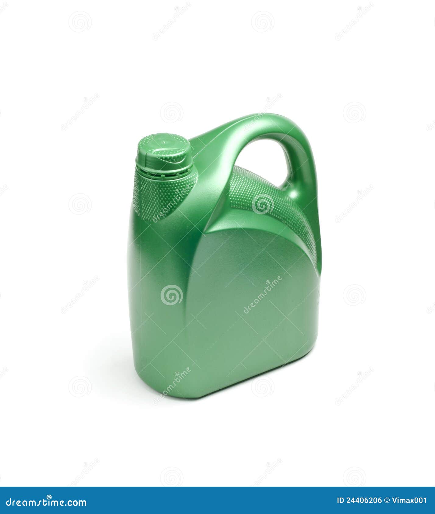 Green Oil Canister on White Stock Photo - Image of container, plastic ...