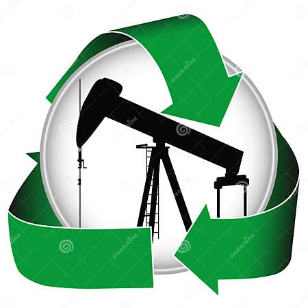 Green Oil Icon stock illustration. Illustration of industrial - 6976434