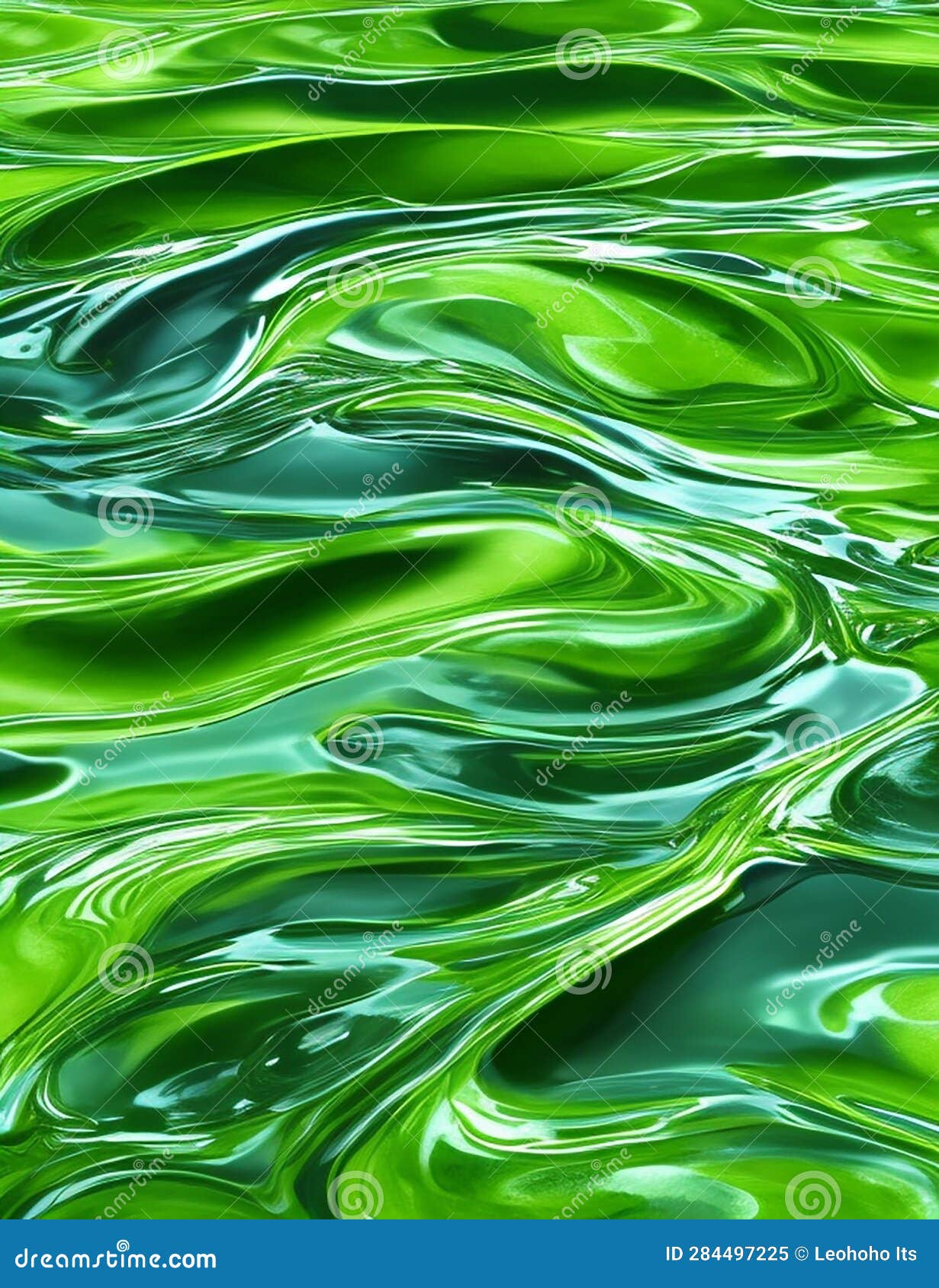 Green Oily Abstract Background Design. Green Water Ripple Stock ...