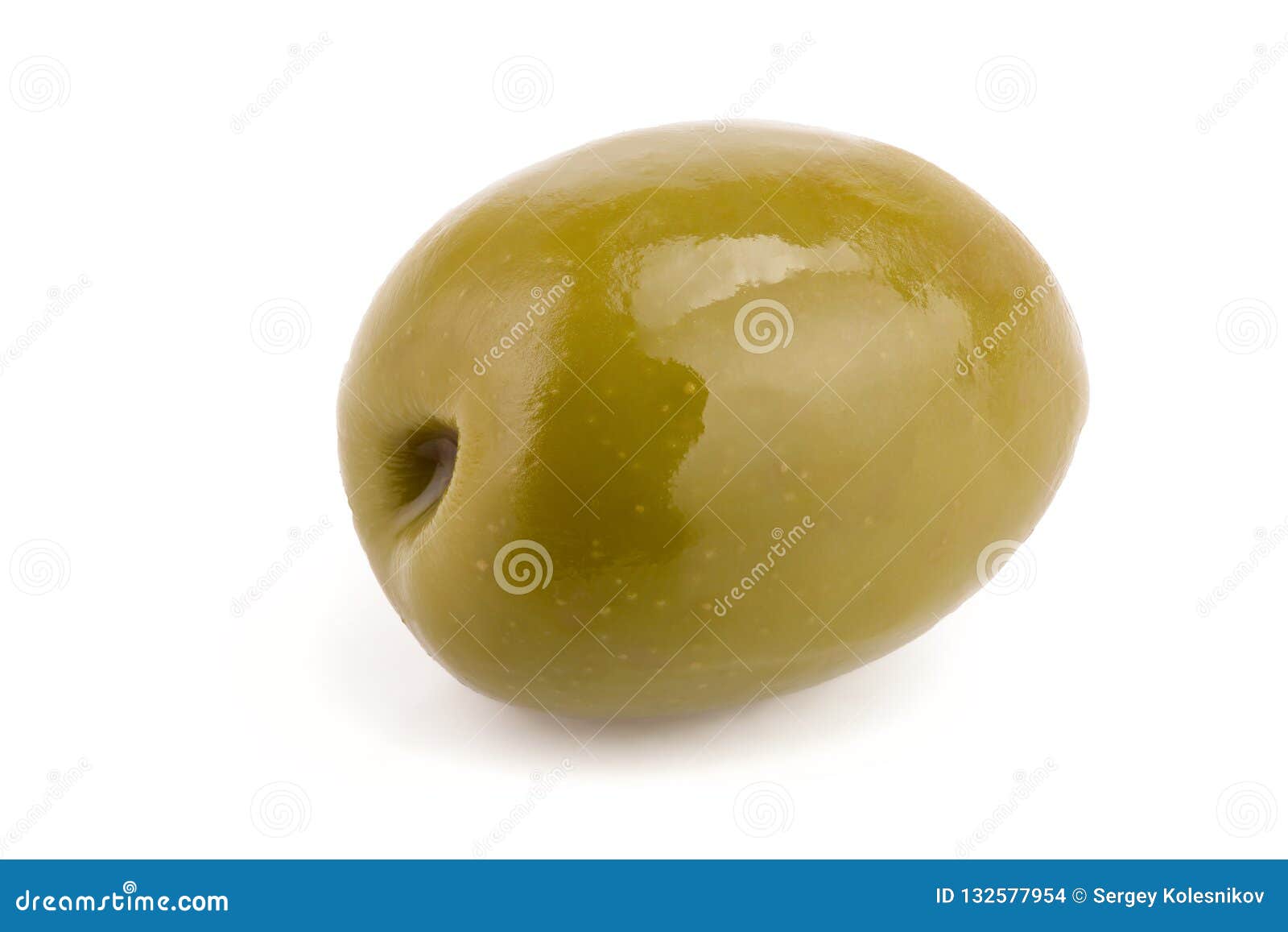 Green Olive Isolated on a White Background Stock Photo - Image of green ...