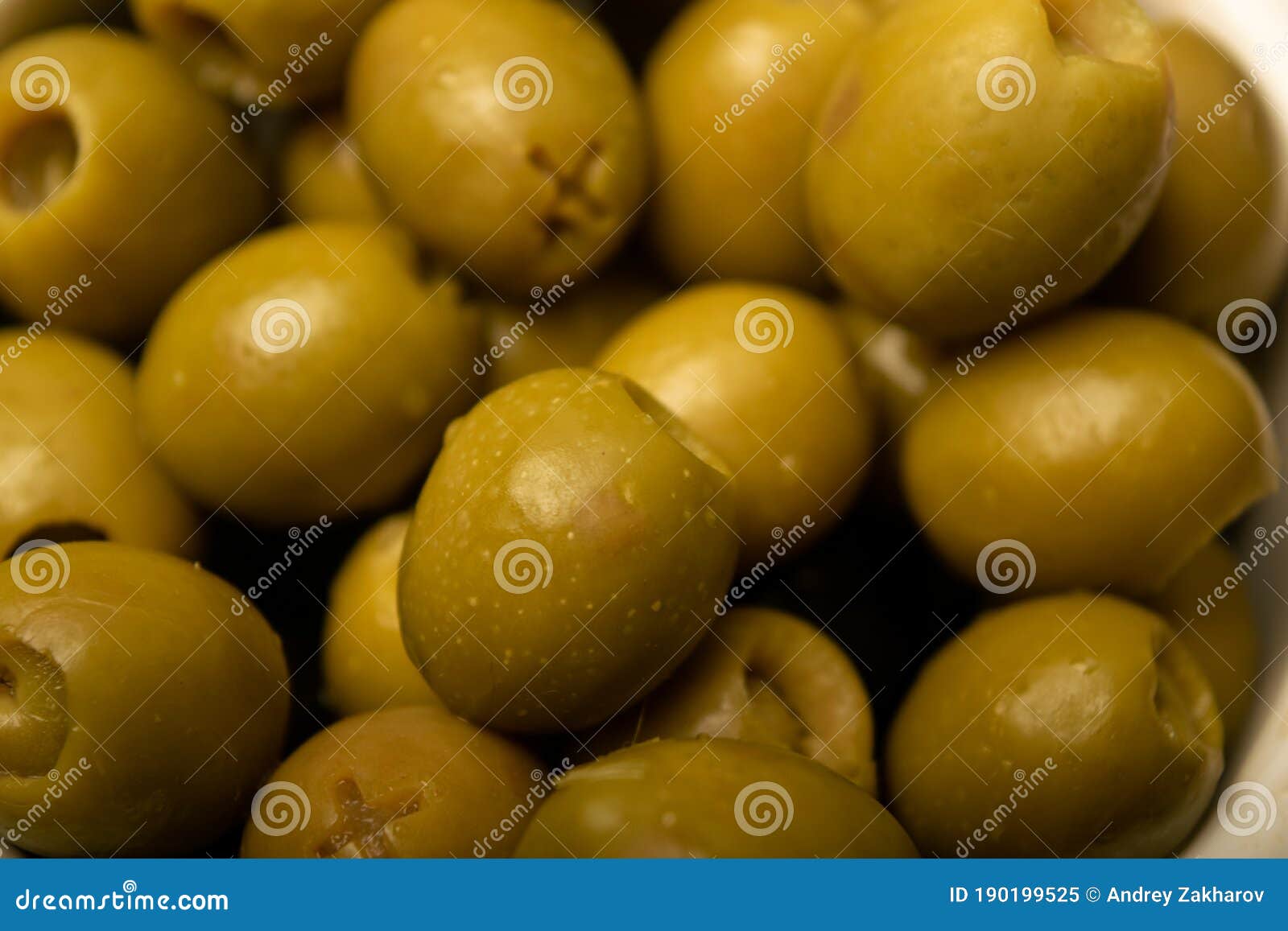 Green Olives, the Texture of the Surface. Close Up Stock Image - Image ...