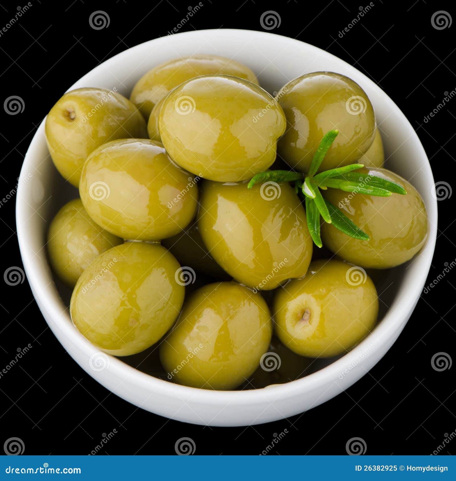 Green Olives in a White Ceramic Stock Image - Image of isolated, food ...