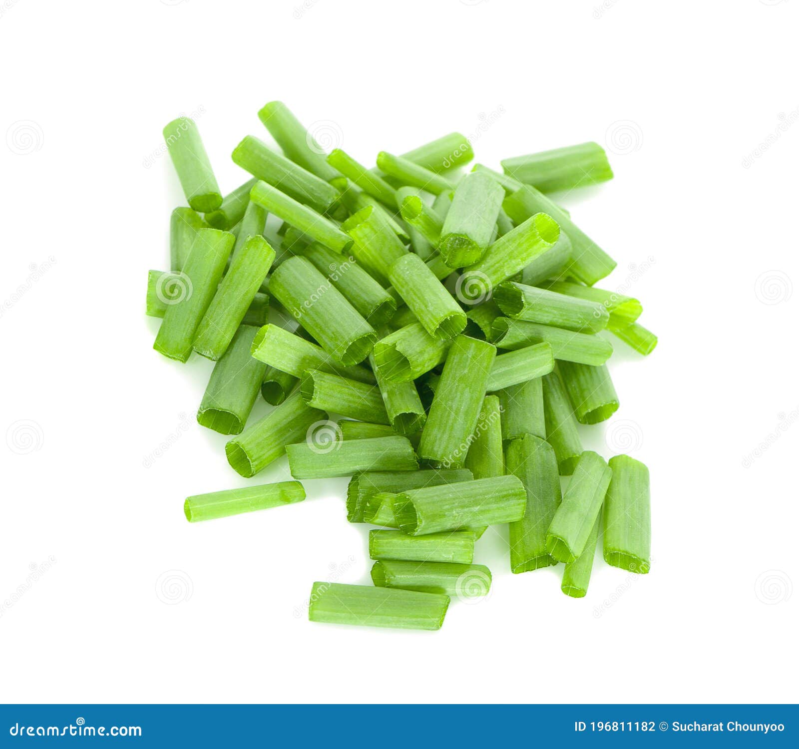 Green Onion Isolated on the White Background Stock Photo - Image of ...