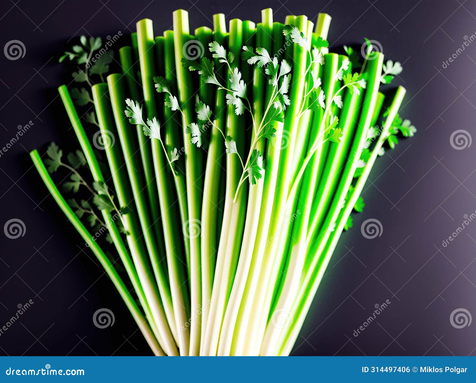 Green Onion Stalks stock photo. Image of herb, stalk - 314497406