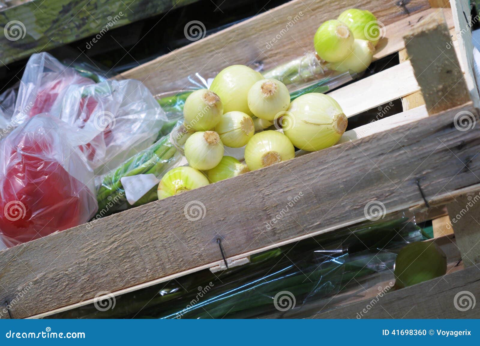 Green Onions in Supermarket Stock Photo - Image of stand, food: 41698360