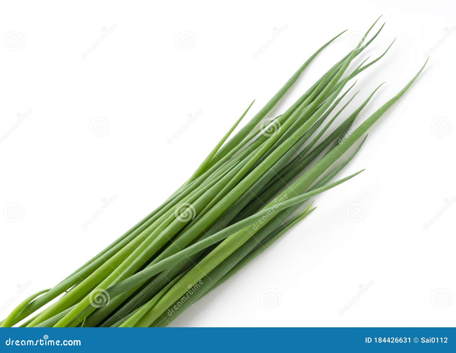Green Onions on a White Background Stock Image - Image of diet, herb ...