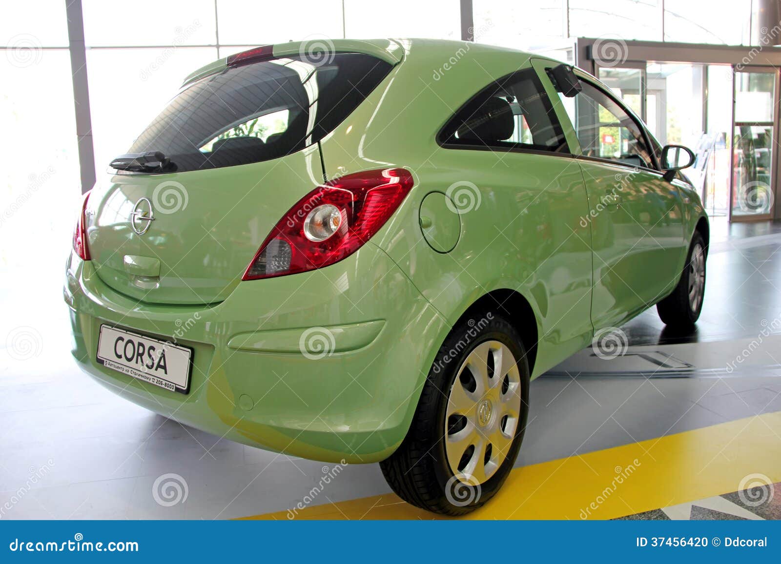 Green Opel Corsa editorial image. Image of future, opel - 37456420
