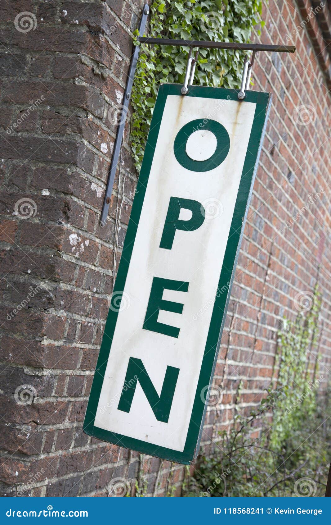 Green Open Sign stock image. Image of diagonal, shop - 118568241