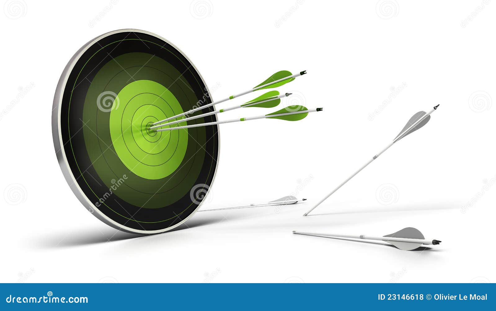 Green Opportunities - Target and Arrow Stock Illustration ...