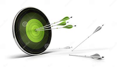 Green Opportunities - Target and Arrow Stock Illustration ...