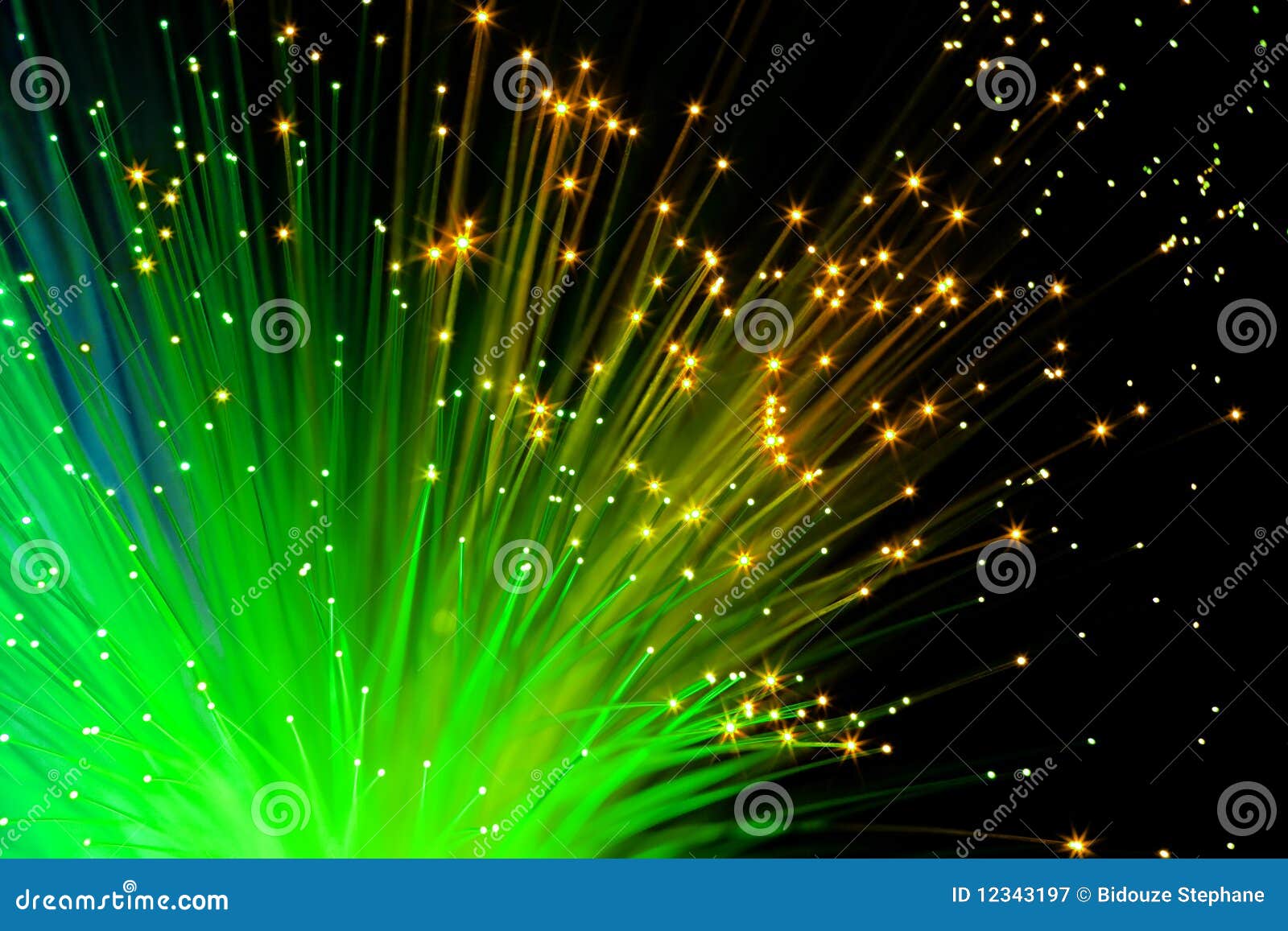 Green optic fibers stock image. Image of holiday, optics - 12343197