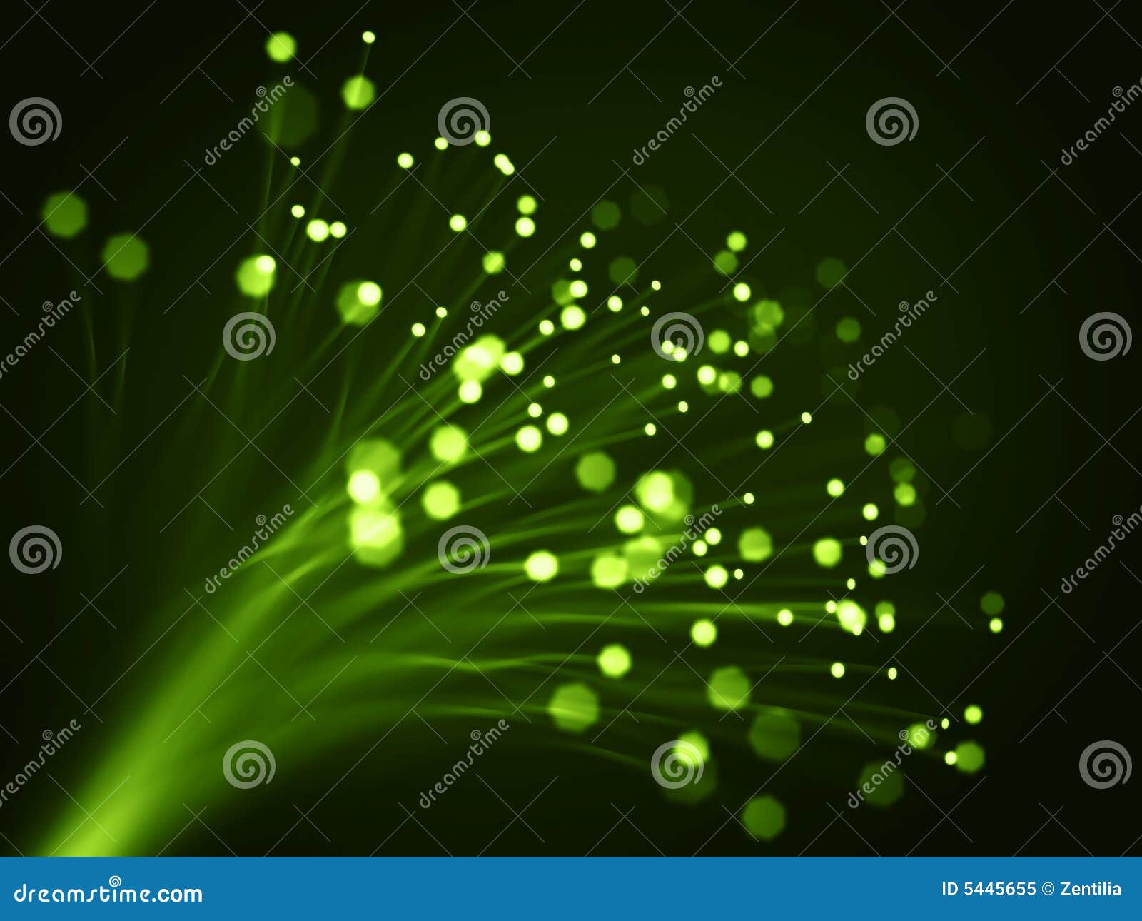 Green optic fibers stock illustration. Illustration of technology - 5445655