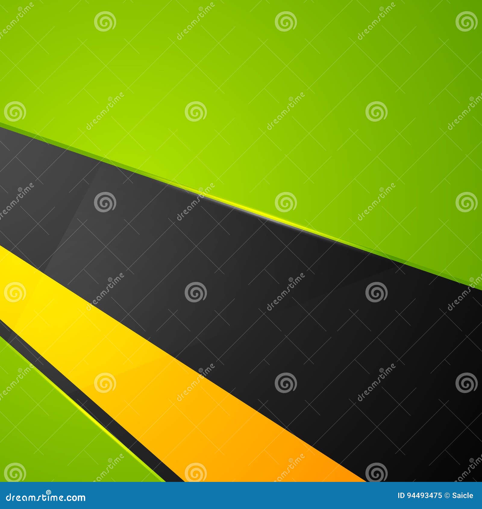 Green Orange Black Abstract Corporate Background Stock Vector ...