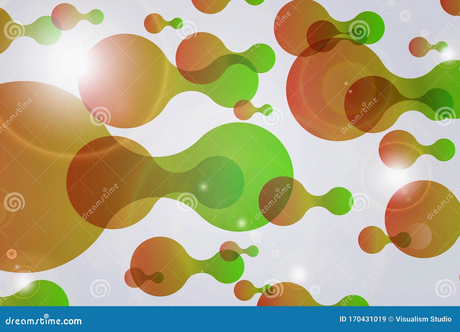Green and Orange Modern Drop Medical Technology Background Pattern with ...