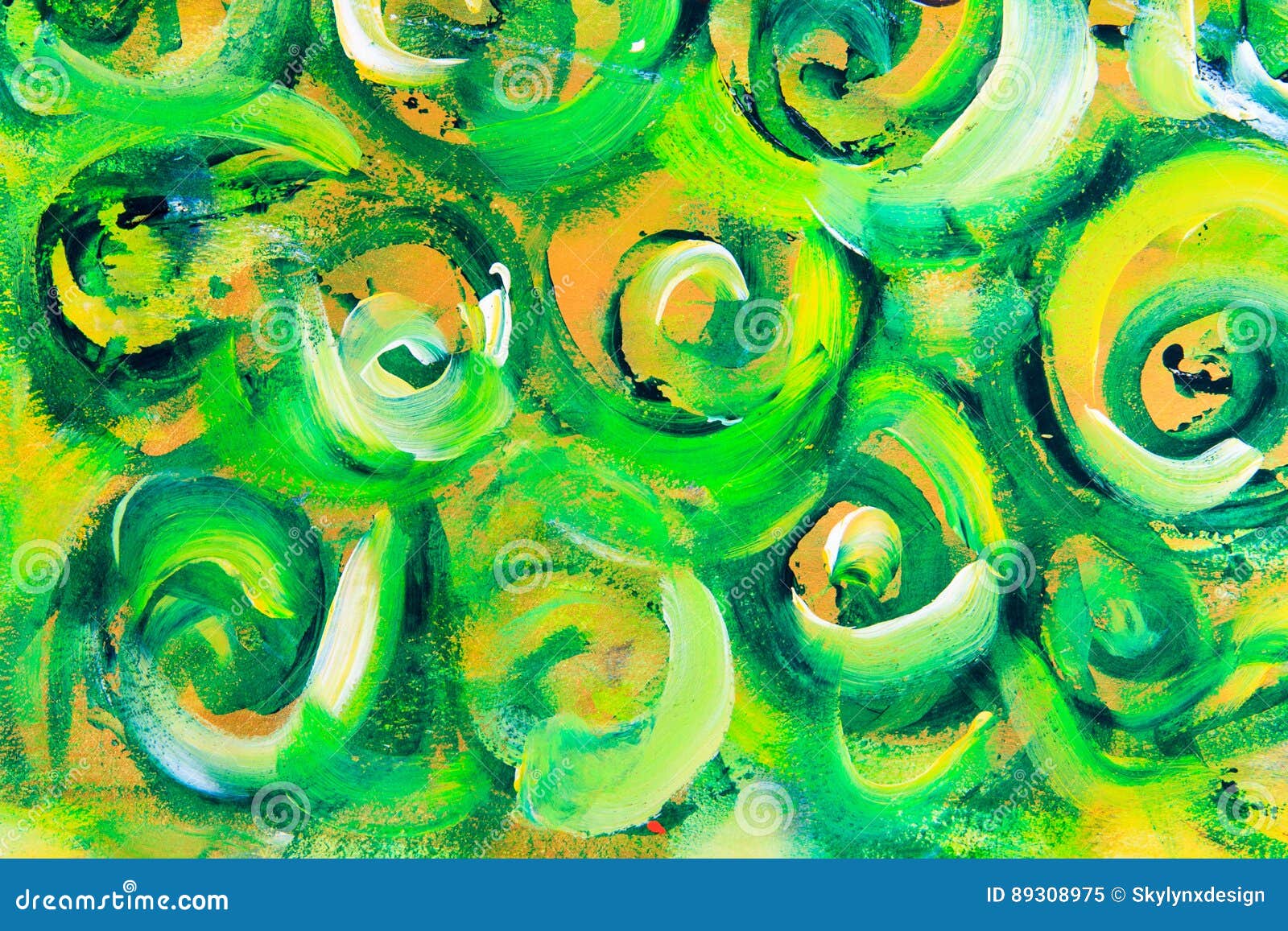 Green and Orange Painted Texture Background Stock Image - Image of ...