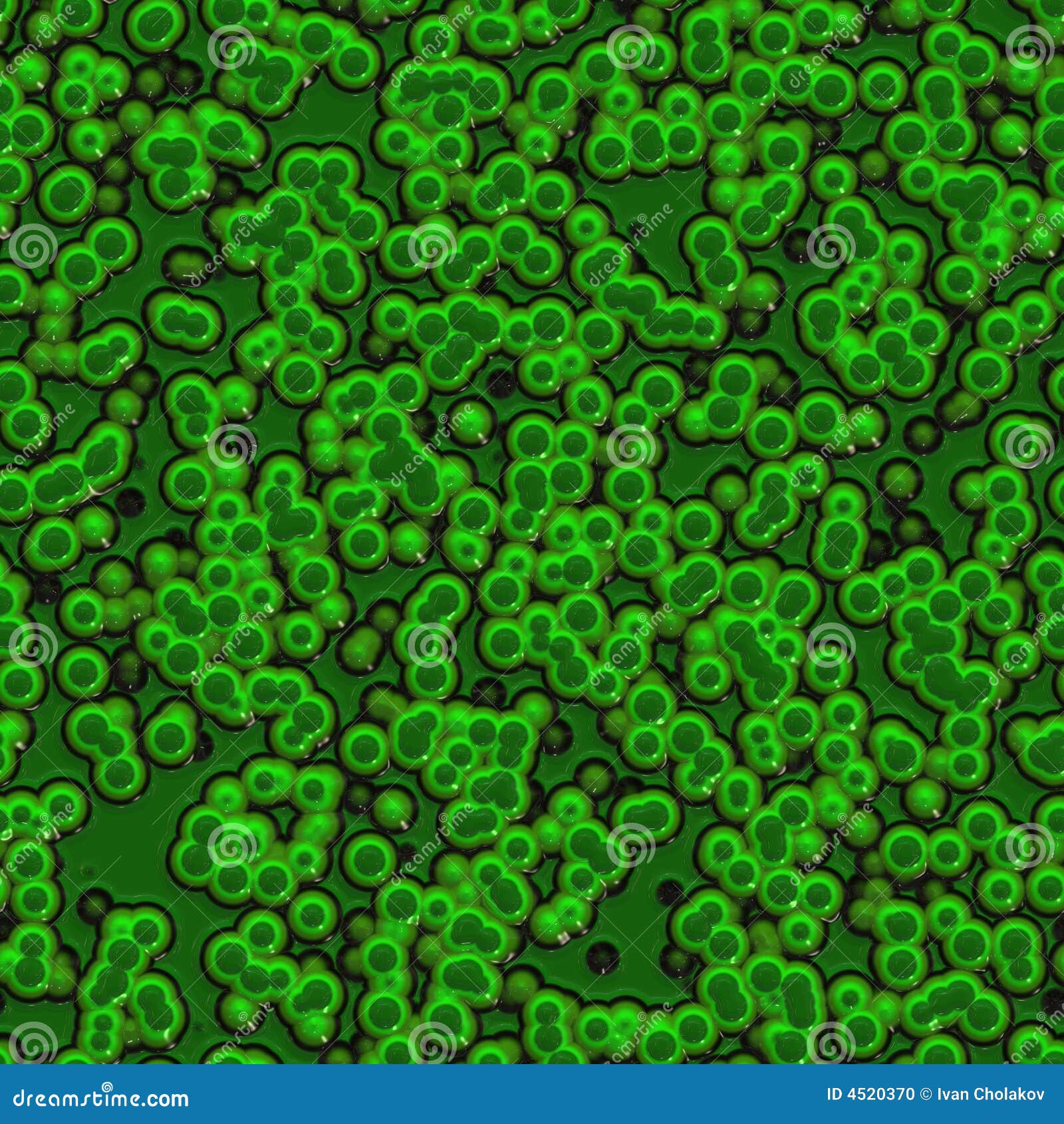 Green organic matter stock illustration. Illustration of microbiology ...