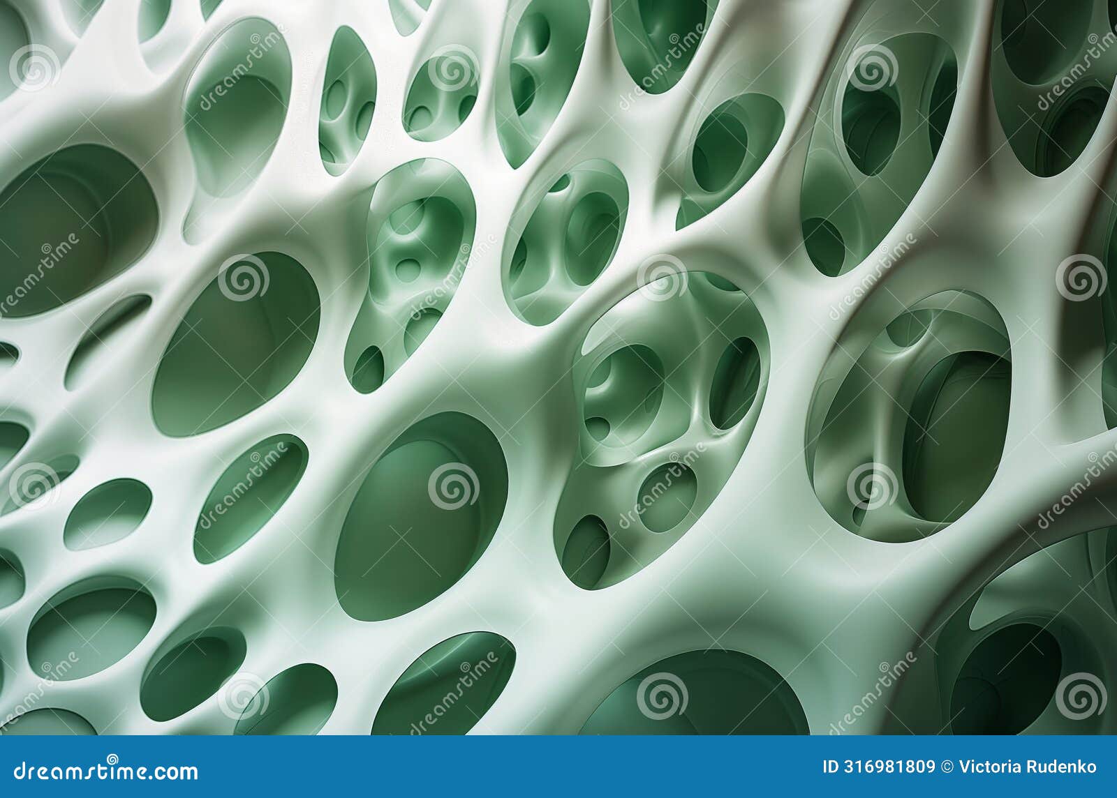 Green Organic Mesh Structure Stock Illustration - Illustration of ...