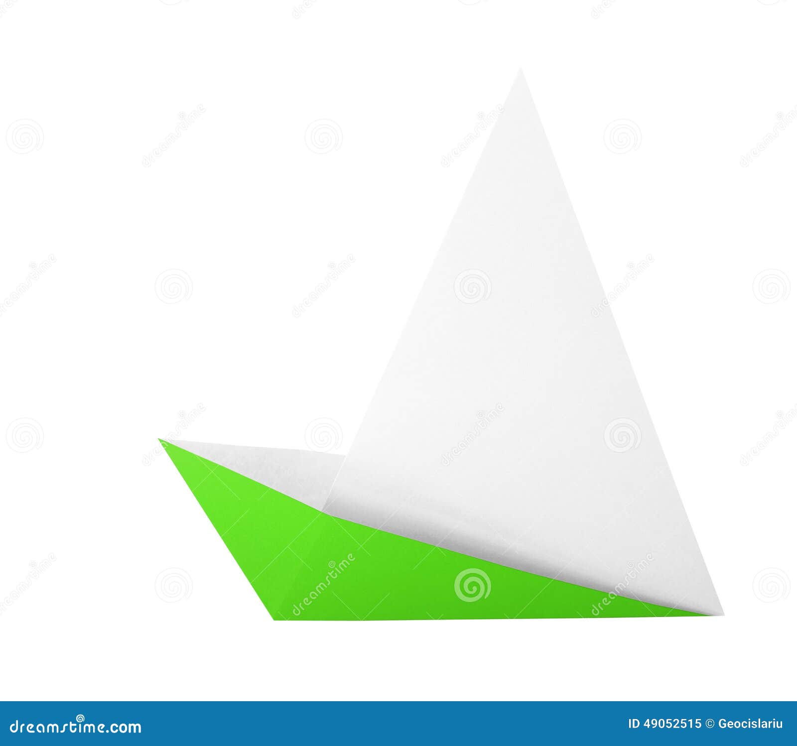 Green Origami Boat Stock Image | CartoonDealer.com #49052515