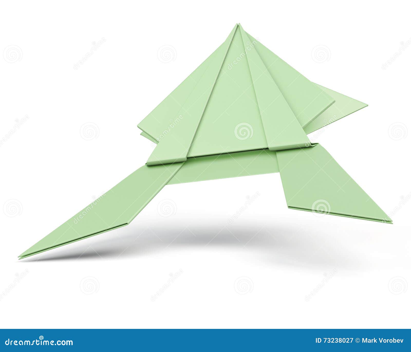 Origami Frog On Water Animal Vectors Background | CartoonDealer.com ...
