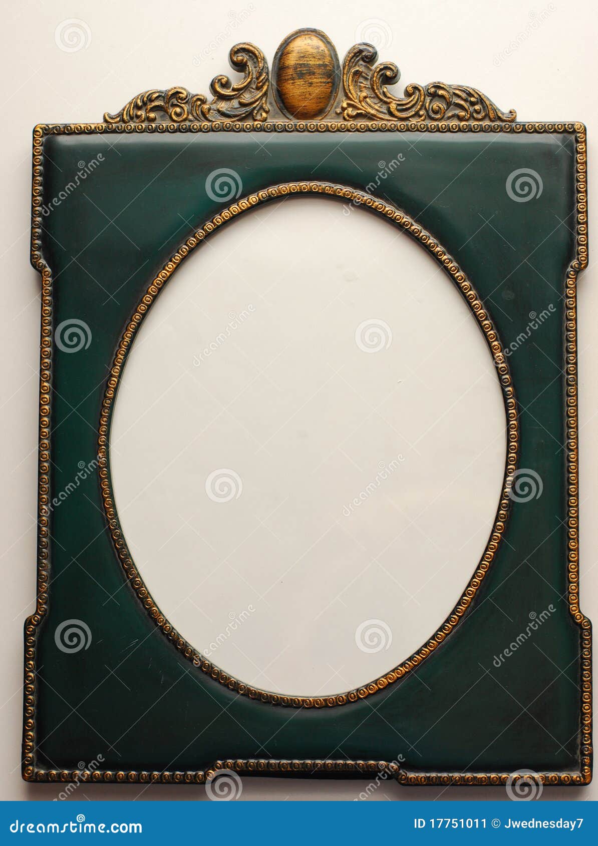 Green Oval Frame stock image. Image of gold, oval, antique - 17751011