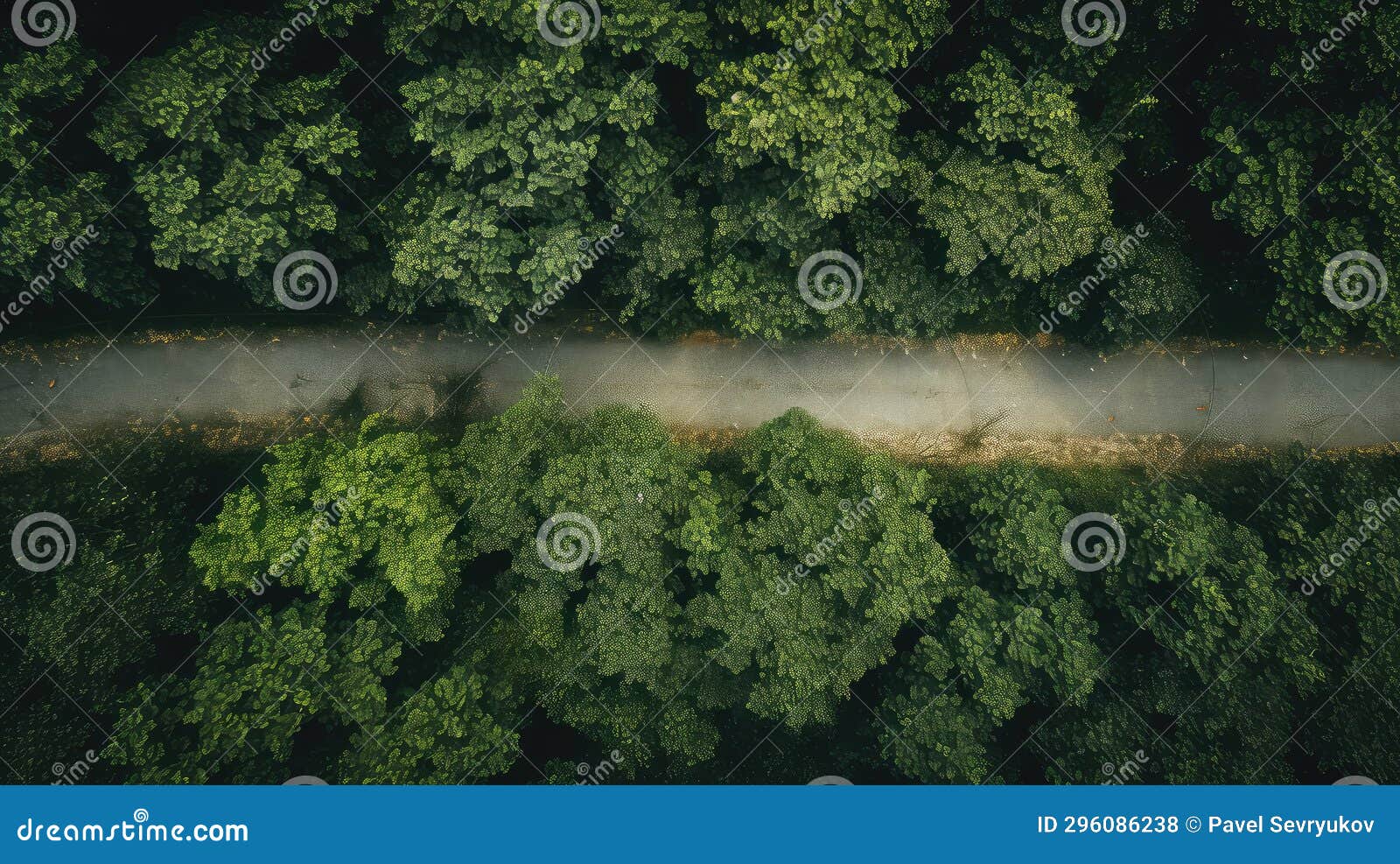 Green Overhead Tree Border Top View Stock Photo - Image of park, design ...