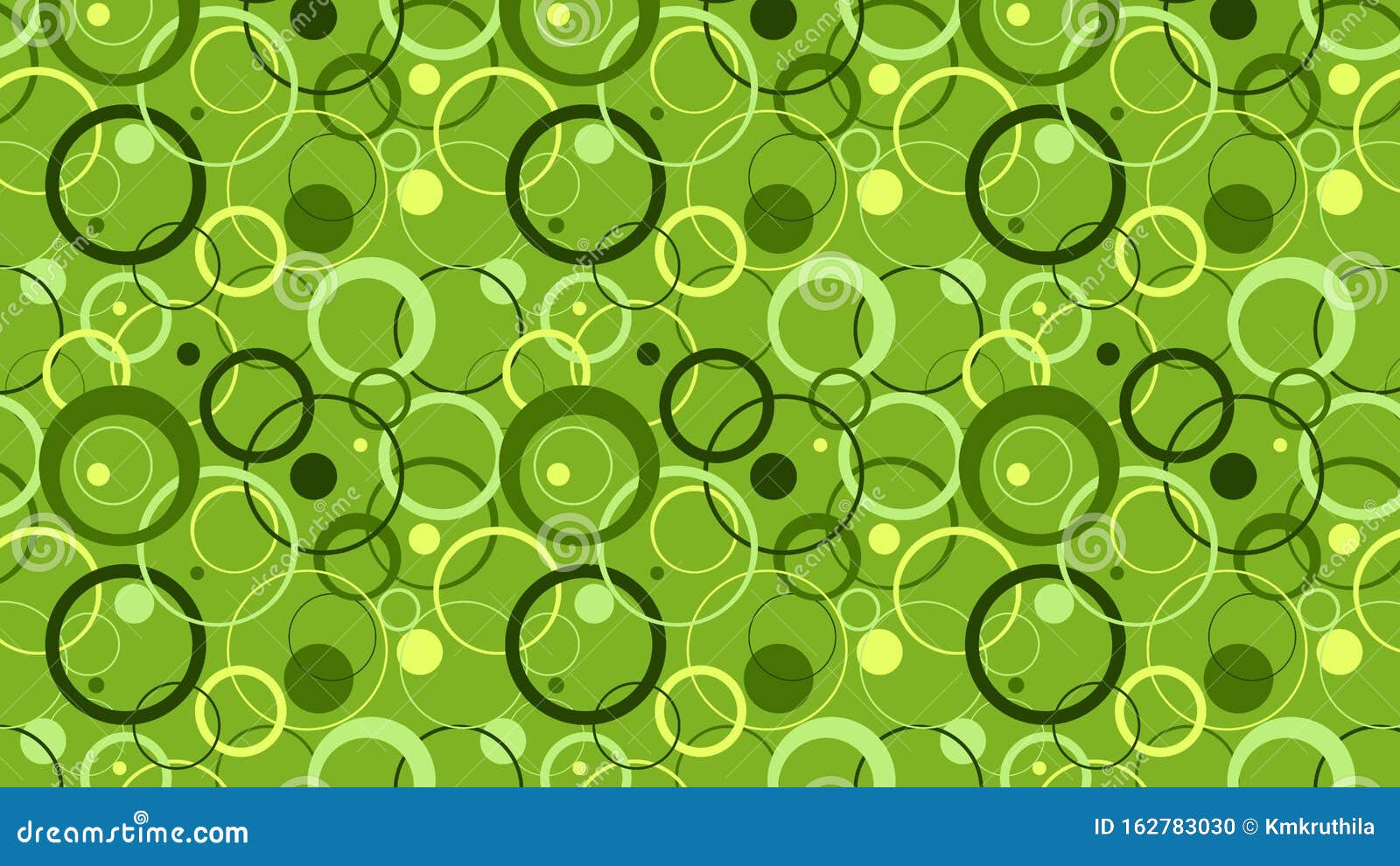Green Overlapping Circles Pattern Stock Vector - Illustration of ...