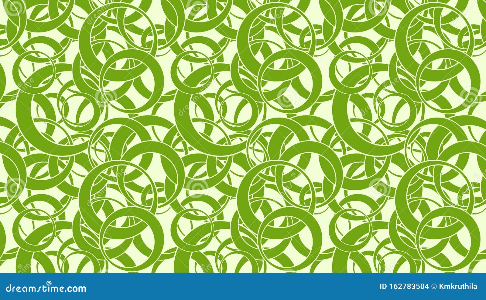 Green Overlapping Circles Pattern Stock Vector - Illustration of circle ...