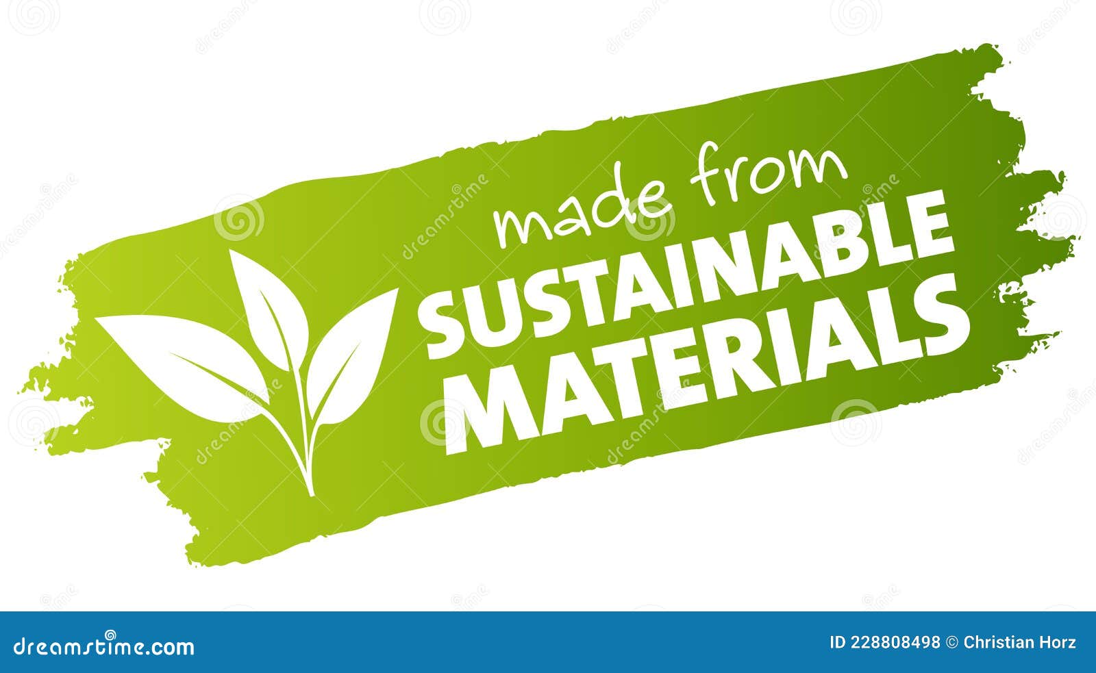 Green Label with Text MADE of SUSTAINABLE MATERIALS Stock Vector ...