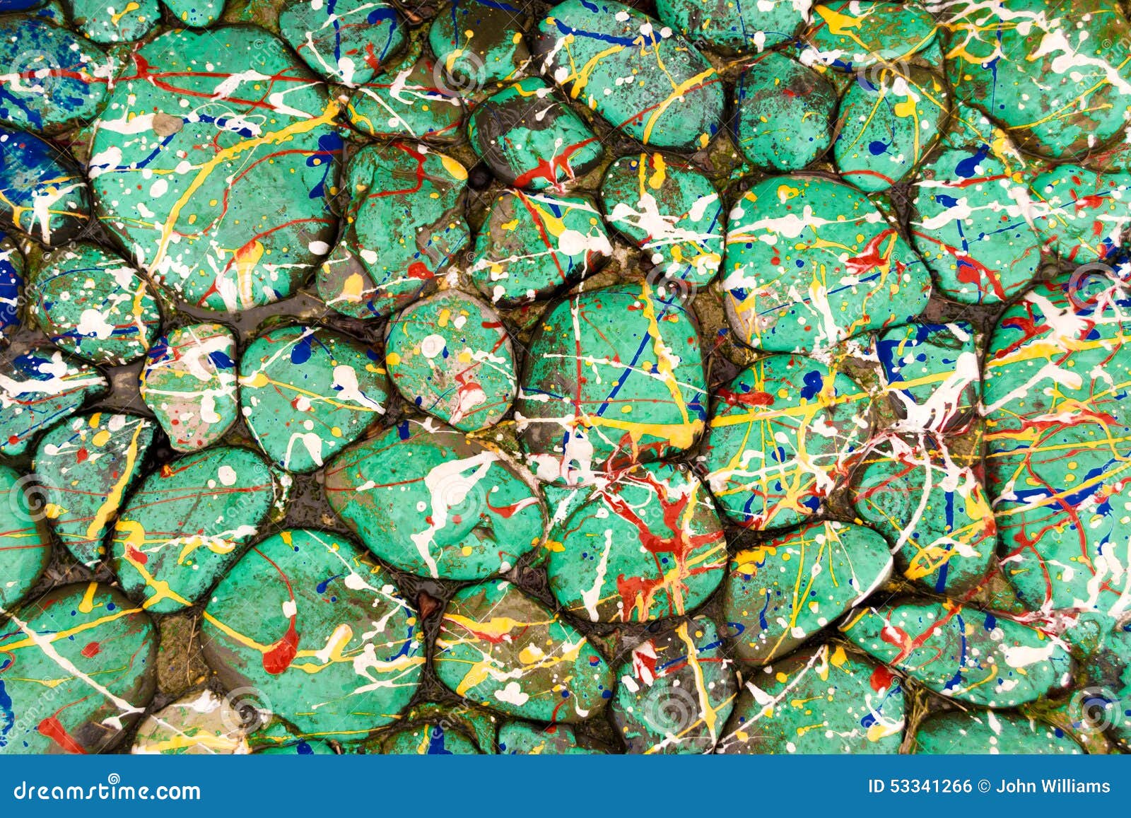 Green Paint Drop Stones stock photo. Image of inspiration - 53341266